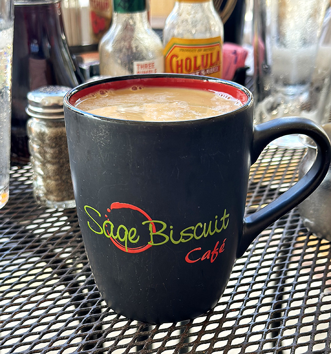 Their signature mug holds liquid motivation. This isn't just coffee; it's the rocket fuel that launches your day into orbit.