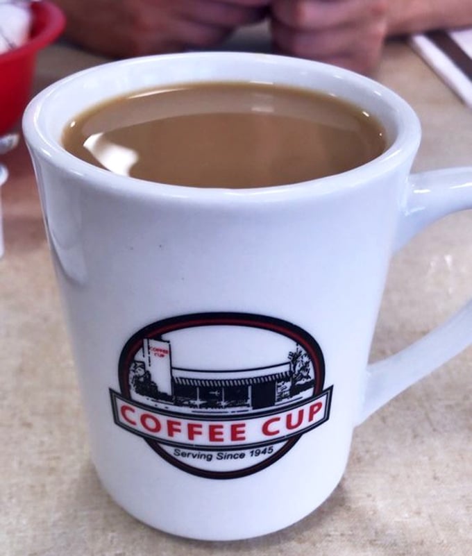 The mug says it all &ndash; straightforward, honest coffee that doesn't need a fancy Italian name or artisanal foam art to wake you up properly.