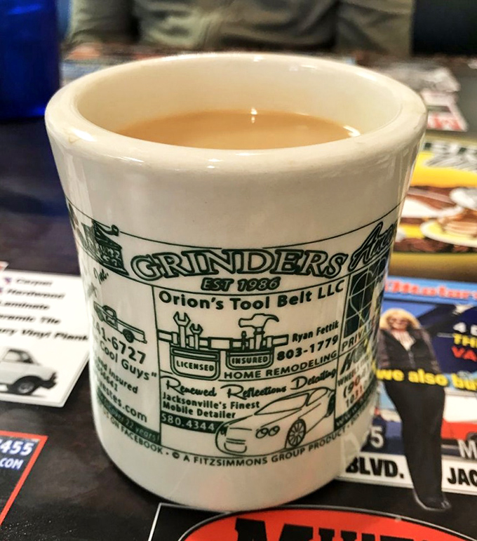 The official chalice of morning salvation. This coffee mug isn't just serving caffeine&mdash;it's serving community with every refill.