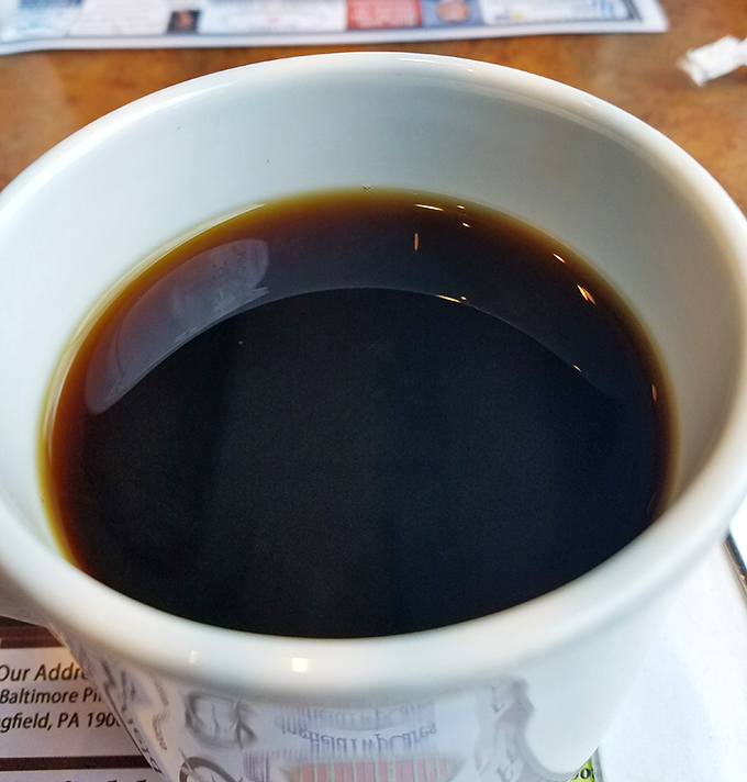Coffee so dark and rich, it could wake the dead or at least Monday morning commuters.