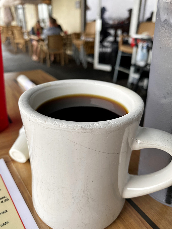The humble diner mug&mdash;delivering liquid motivation since forever. In a world of fancy coffee contraptions, this ceramic warrior keeps it gloriously real.