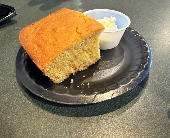 Cornbread that strikes the perfect balance between sweet and savory. Paired with honey butter, it's the supporting actor that steals the scene.