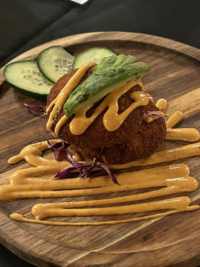 This crab cake isn't hiding behind fillers or fancy sauces&mdash;it's the seafood equivalent of a confident person who knows their worth.