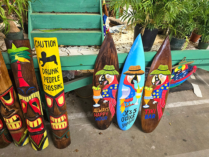 Tiki culture lives on in these wooden guardians of backyard fun—perfect for telling guests "It's 5 o'clock somewhere" without saying a word.