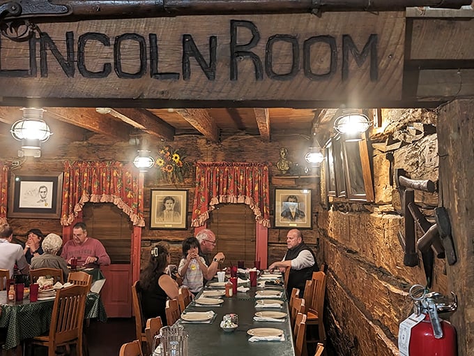 The Lincoln Room pays homage to the restaurant's presidential visitor. Honest Abe would approve of the honest-to-goodness cooking still happening within these walls.