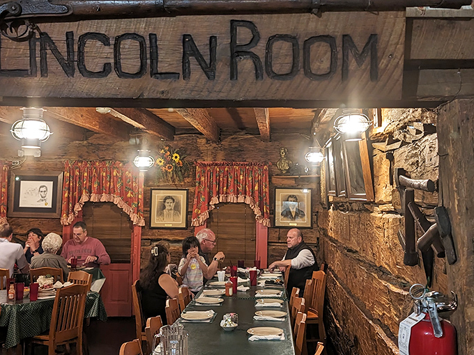 The Lincoln Room pays homage to the restaurant's presidential visitor. Honest Abe would approve of the honest-to-goodness cooking still happening within these walls.