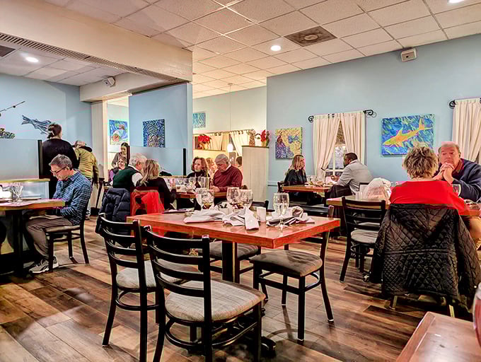 The dining room buzzes with the happy murmurs of people having that "I can't believe how good this is" moment&mdash;the universal language of exceptional dining.