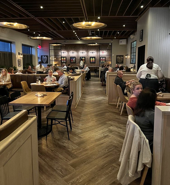 The dining room hums with the universal language of "mmm" as patrons experience their own personal food epiphanies.