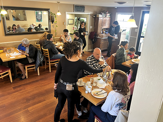 Where food brings people together&mdash;a bustling dining room filled with the happy murmurs of folks having their best meal of the week.
