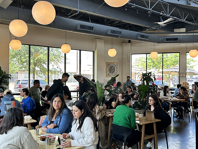 The weekend brunch crowd knows where the magic happens. Like a United Nations of food enthusiasts gathered for a delicious summit.