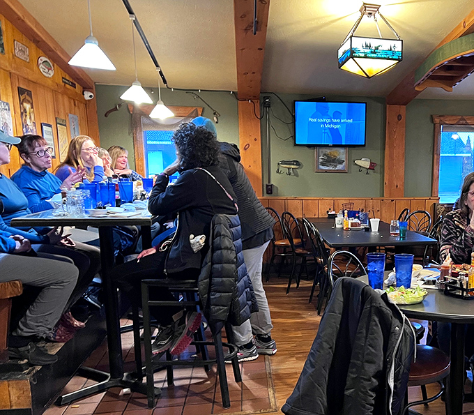 The best restaurants are filled with people who look genuinely happy to be eating there together.