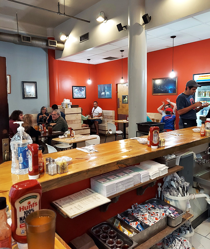 Where breakfast dreams come true and coffee cups never stay empty for long&mdash;the heart and soul of Addy's in full swing.