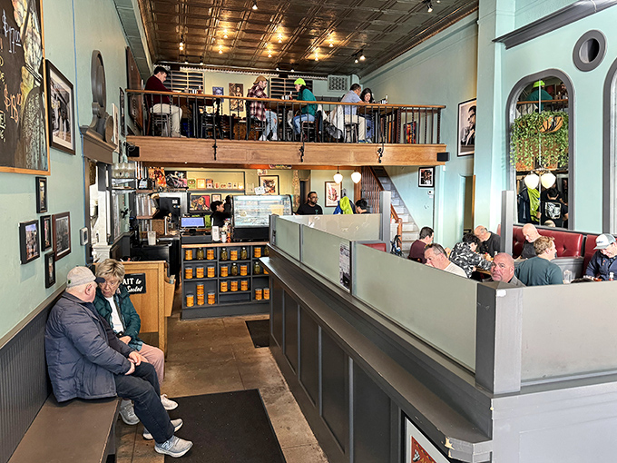 The dining room buzzes with satisfied customers who've discovered Portland's best-kept breakfast secret hiding in plain sight.