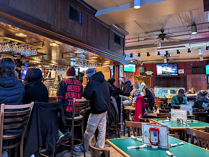 Game day at Peter's means Ravens jerseys, cold beers, and the collective gasp of Baltimore watching their team together&mdash;the way sports were meant to be enjoyed.