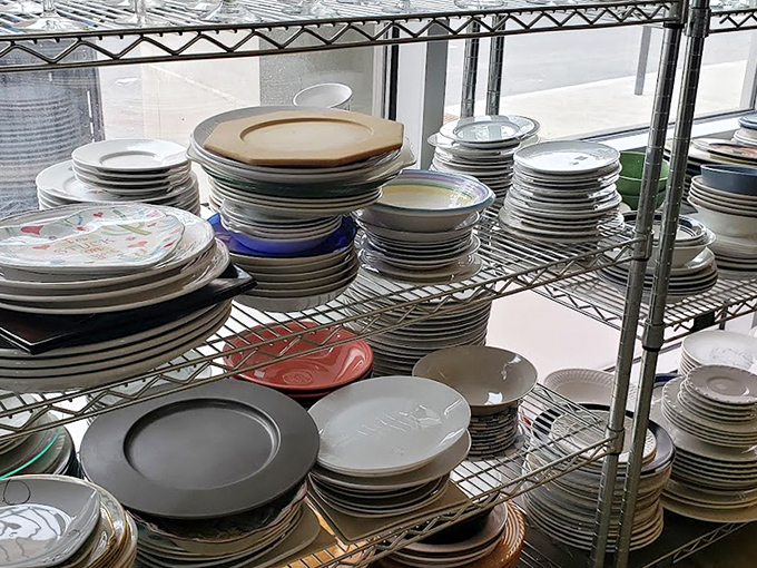 Plate-o-rama! These stacks of dishes prove you can host Thanksgiving dinner for your entire extended family without breaking a sweat&mdash;or the bank.