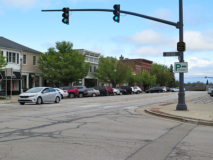 Second Street's tree-lined charm offers that perfect small-town vibe where even running errands feels like you're in a Hallmark movie.