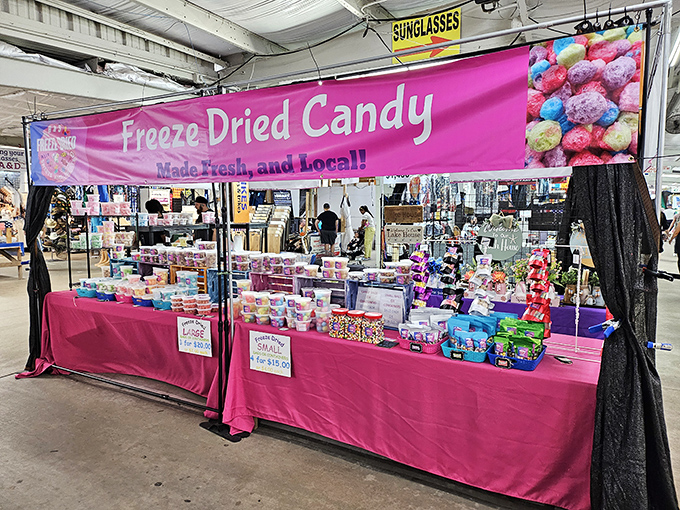 Freeze-dried candy: where science meets sugar in a technicolor explosion that makes your childhood favorites last longer than your willpower.