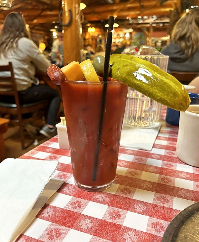 A Bloody Mary that doubles as an appetizer&mdash;garnished with enough snacks to qualify as its own course. Wisconsin doesn't do anything halfway.