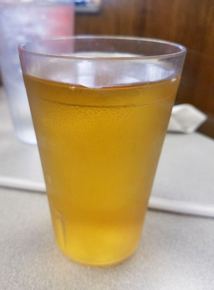 The amber glow of fresh-brewed iced tea &ndash; the unofficial state beverage of diners everywhere. Simple, refreshing, and always hits the spot.