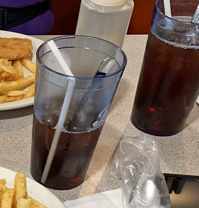 Classic diner beverages served in those iconic translucent plastic cups&mdash;where soda somehow tastes 37% better than anywhere else.