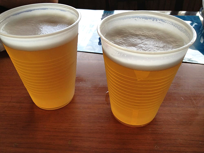 Cold beer in plastic cups&mdash;sometimes the simple pleasures are the most profound. These golden glasses of happiness pair with seafood like Astaire with Rogers.