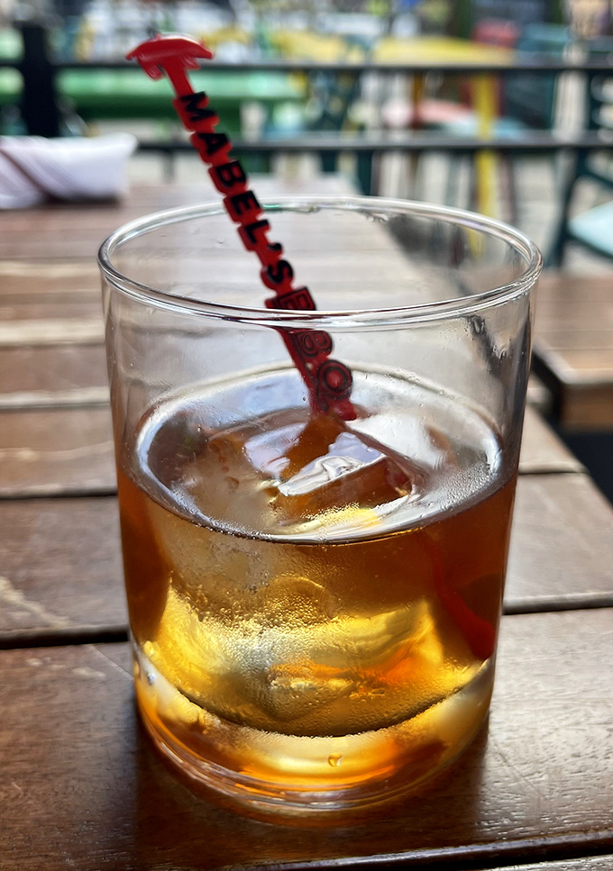 That whiskey isn't just sitting there looking pretty&mdash;it's contemplating its smoky future alongside equally smoky meats.