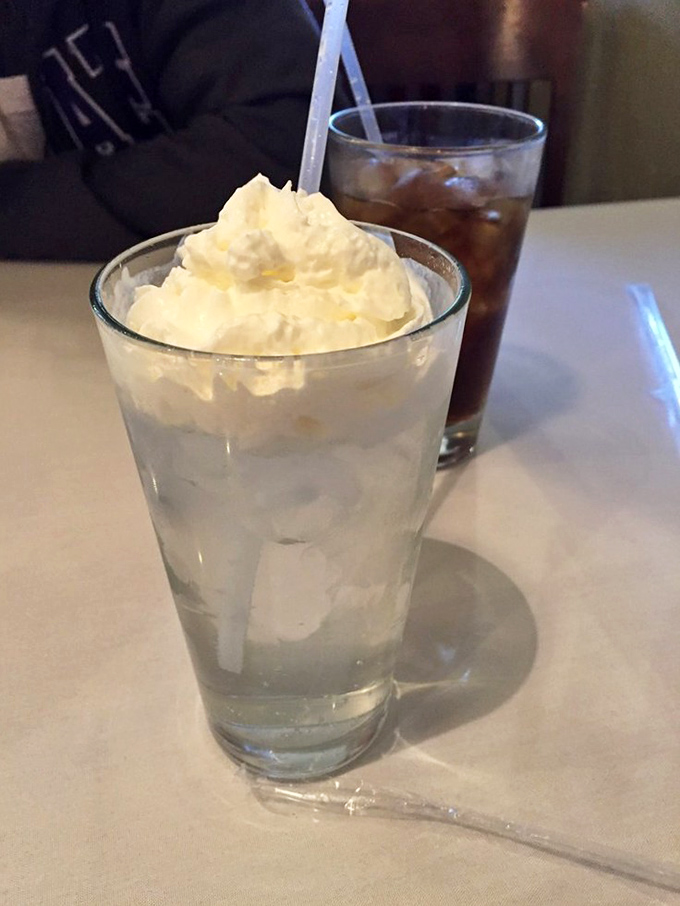 Italian sodas topped with clouds of whipped cream&mdash;proof that sometimes the best part of the meal comes in a glass.