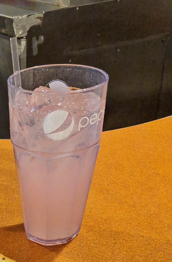 Even the drinks come in glasses big enough to swim in. Hydration is serious business at Smyrna Diner.