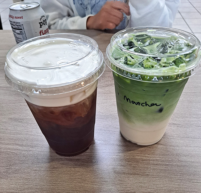 Coffee meets matcha in this tale of two beverages&mdash;one fueling Philly's workday hustle since the founding fathers, the other a trendy newcomer.
