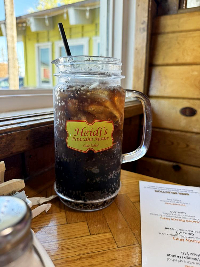 That mason jar isn't just a drink container&mdash;it's a commitment to properly caffeinating your Tahoe adventures.