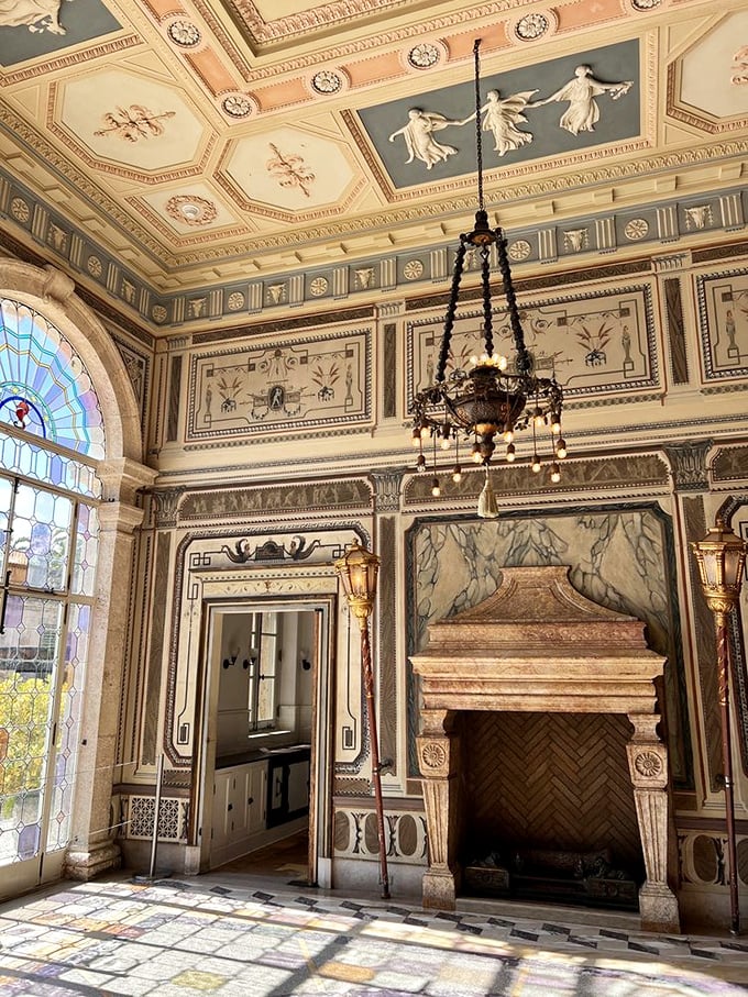 This isn't just a fireplace&mdash;it's a marble masterpiece where Renaissance craftsmanship meets Florida's three days of winter.