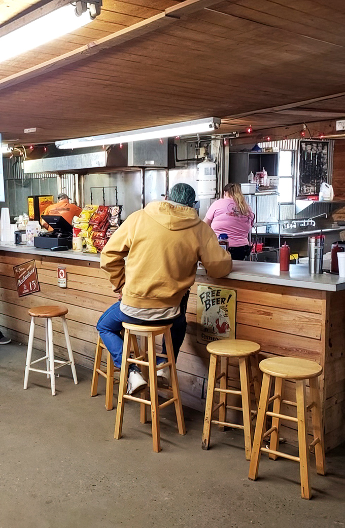 The unofficial refueling station for serious shoppers. Nothing sustains a treasure hunt like a quick bite at this rustic counter where deals are discussed over simple, satisfying fare.