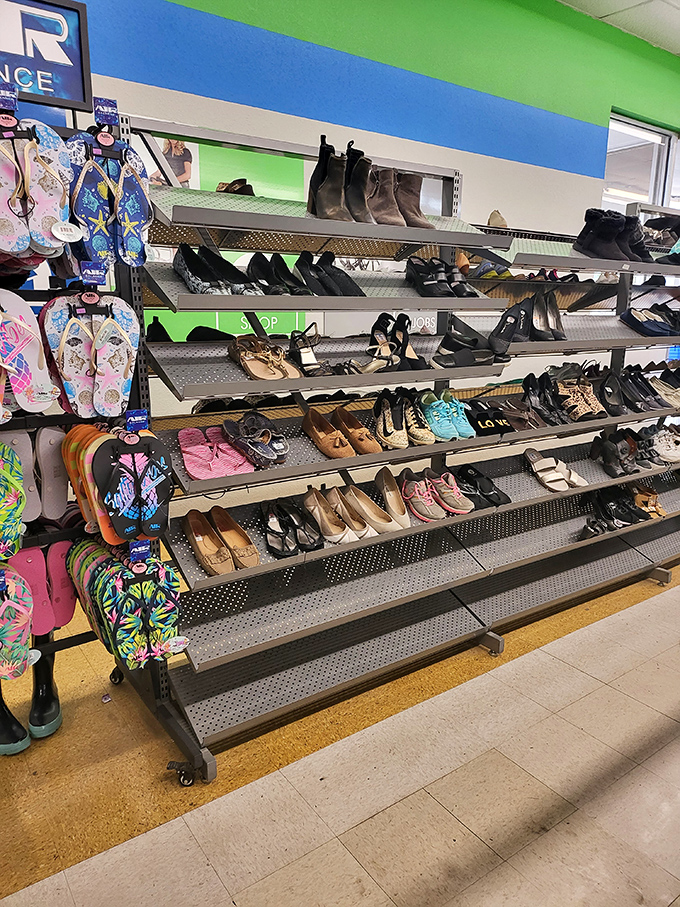 Shoe nirvana arranged by size, not price point. From barely-worn designer boots to practical flip-flops, footwear finds its second stride.