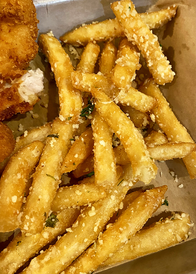 Parmesan fries that deserve their own fan club. Crispy, golden, dusted with cheese&mdash;they're what regular fries dream of becoming when they grow up.