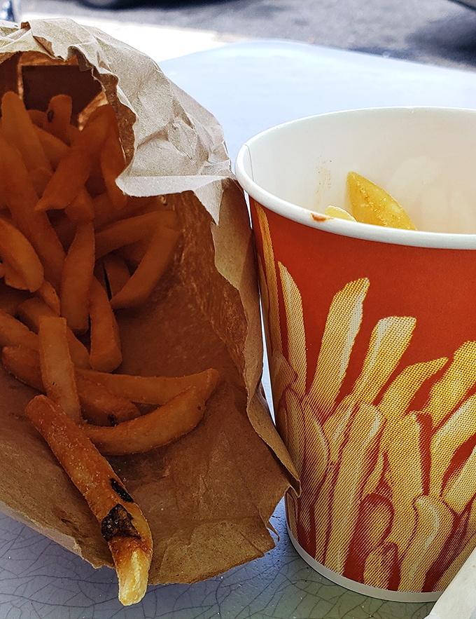 These aren't just fries&mdash;they're the supporting actors that deserve their own Oscar, perfectly crisp companions to Leo's legendary sandwiches.