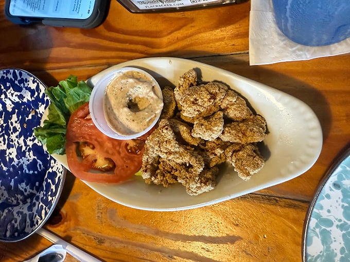 Gator tail bites&mdash;because nothing says "Welcome to Florida" quite like eating the state's most famous reptilian resident.