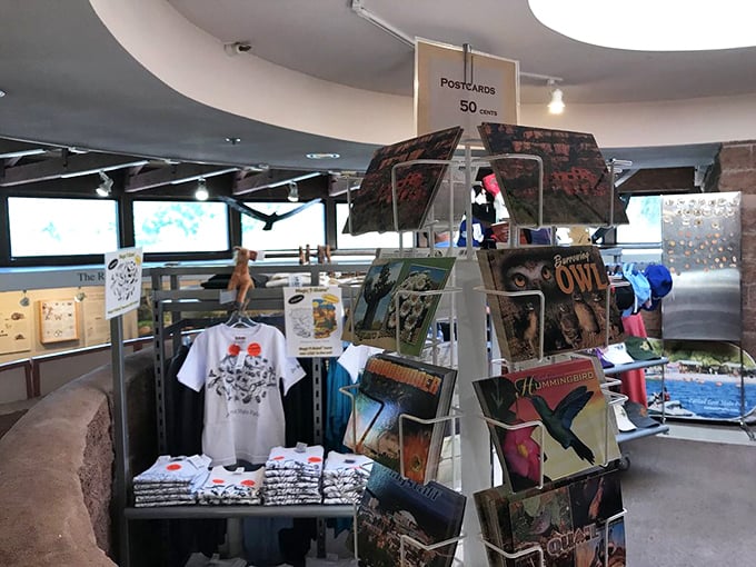The visitor center gift shop offers treasures to remember your journey through this red rock paradise.