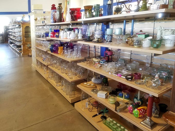 Crystal, glass, and ceramic treasures that survived decades of dinner parties now await your table. Grandma would approve of these finds.