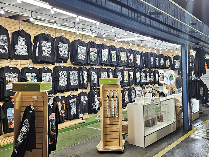 Wall of cool! These graphic tees tell the world who you are without saying a word&mdash;perfect for the rock fan or pop culture aficionado.