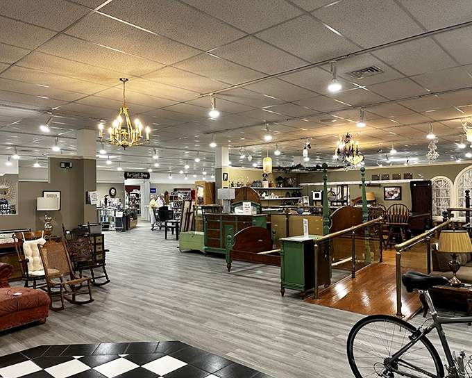 Living room possibilities spread before you like a comfortable choose-your-own-adventure. That mint green chaise is calling someone's name!