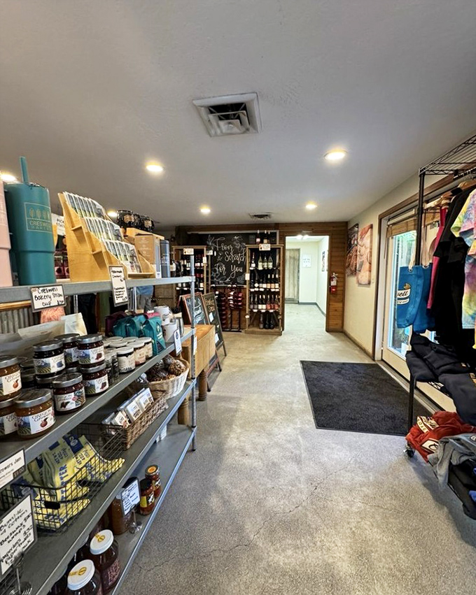 Beyond the bakery counter lies a treasure trove of local products. Like a farmers market that doesn't require early Saturday morning commitment.