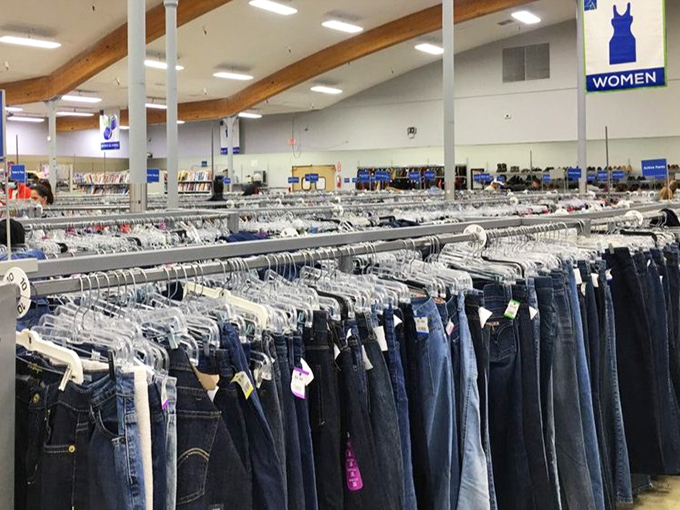 Enough denim to outfit a small army of cowboys, or just your entire extended family for decades.