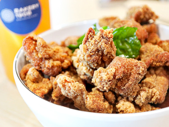 Crispy karaage chicken that would make Colonel Sanders rethink his recipe&mdash;bite-sized pieces of crunchy, juicy perfection worth every calorie.