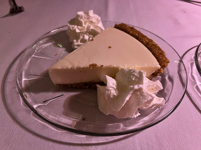 Key lime pie that strikes the perfect balance between sweet and tart. The kind of dessert that makes you close your eyes and momentarily forget about your dinner companions.