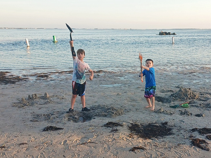 Future archaeologists at work, proving that the best toys don't require batteries or Wi-Fi.