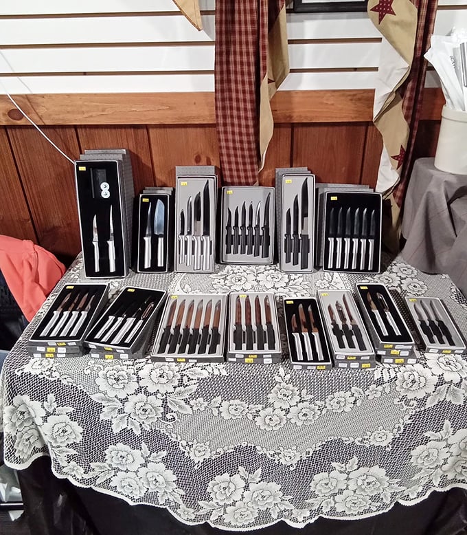 Serious kitchen tools for serious cooks. These aren't your flimsy discount store knives&mdash;these blades mean business, just like Grandma's were.