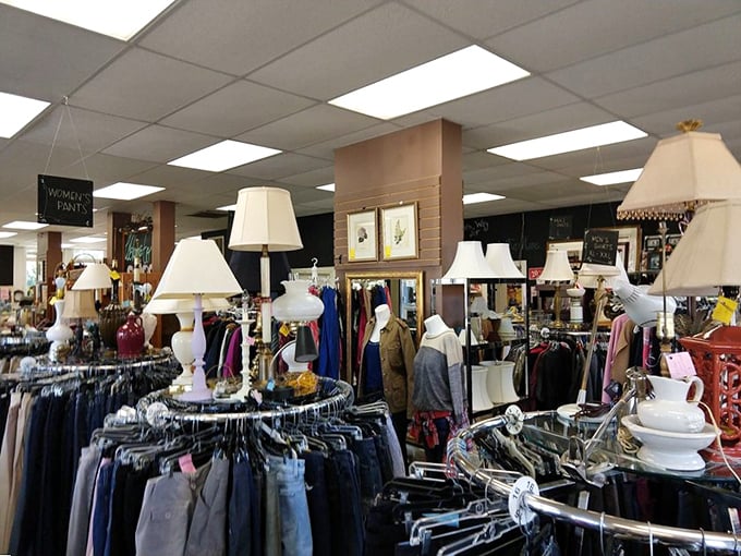 Lamp shopping becomes an illuminating experience amid racks of carefully curated clothing&mdash;proof that STARS shines in every department.