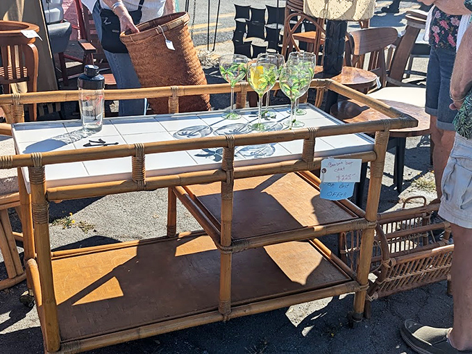 Mid-century bar carts that make your home cocktail hour Instagram-worthy. The perfect vessel for serving old fashioneds in old-fashioned style.