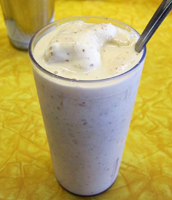 This isn't just a milkshake; it's a time machine in a glass that transports you back to when calories didn't exist.