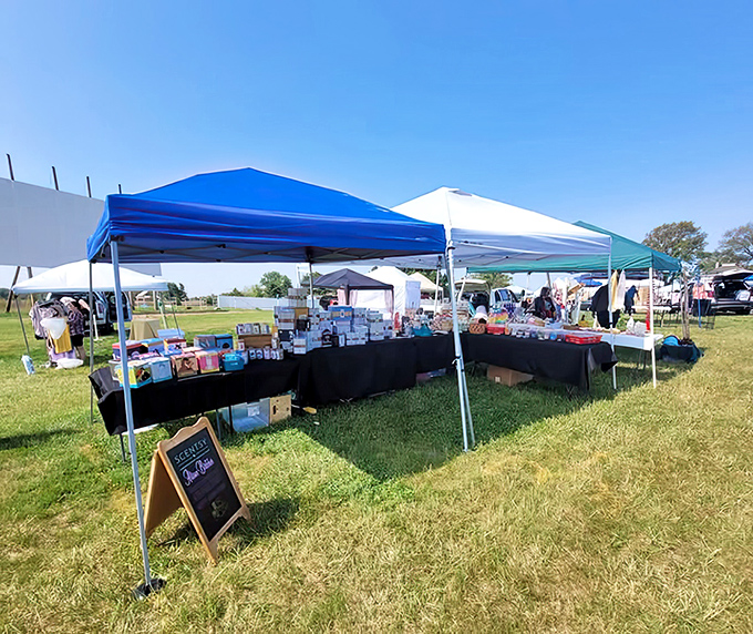 Not just movies&mdash;the grounds transform for special events, creating a community marketplace where local vendors share their wares under Ohio skies.